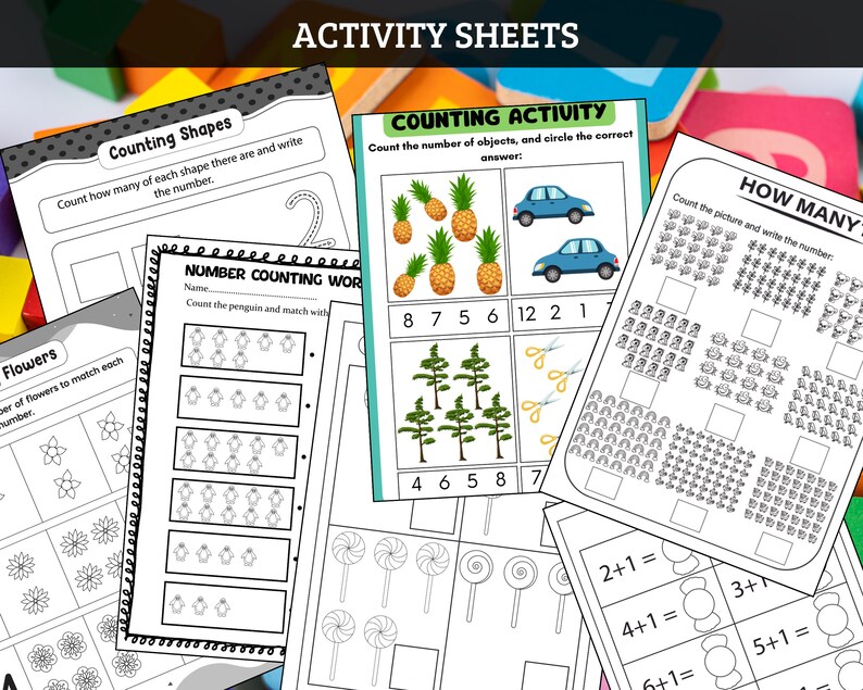 Counting Objects Activity, Counting Activities for Preschool Basic Math ...