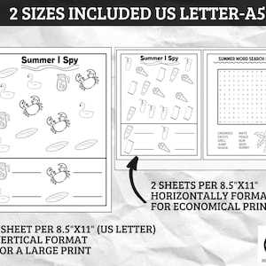 Summer Worksheet Activity for Kids Fun Holiday Coloring Pages ...