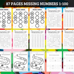 Missing Numbers Worksheets Counting Practice Number, Early Childhood ...