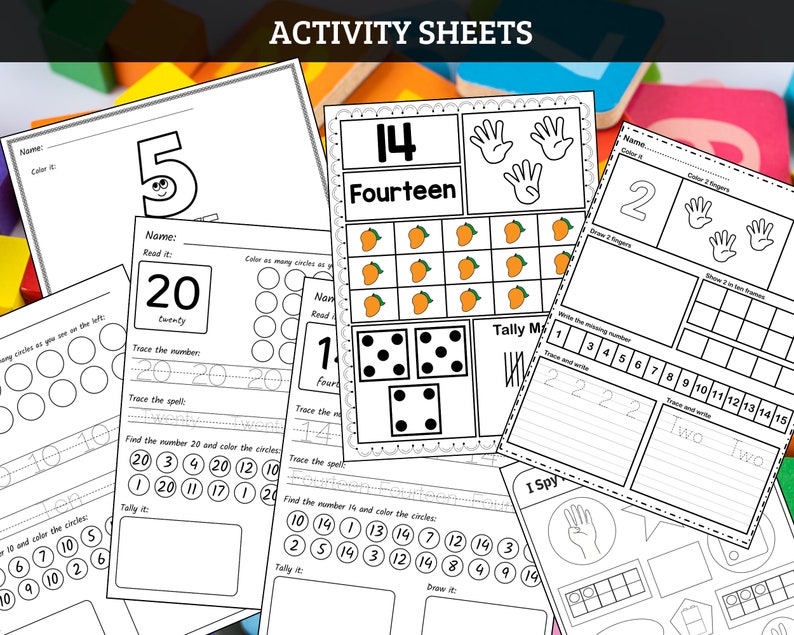 Worksheets Number Sense Preschool Early Math Activities Learn Counting ...