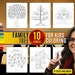 10 Family Tree Coloring Pages Kids Printable, Sheet Children Coloring ...