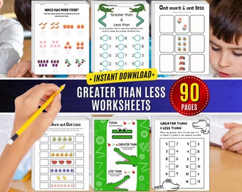 Greater Than Less Than or Equal to Worksheet Comparing Numbers Math ...