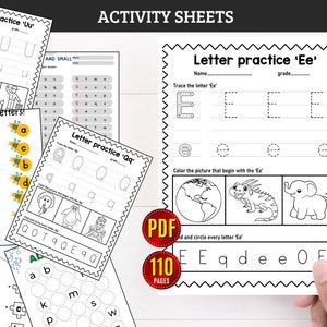 Alphabet Worksheets for Kids, Abc Traceable Letter English for ...