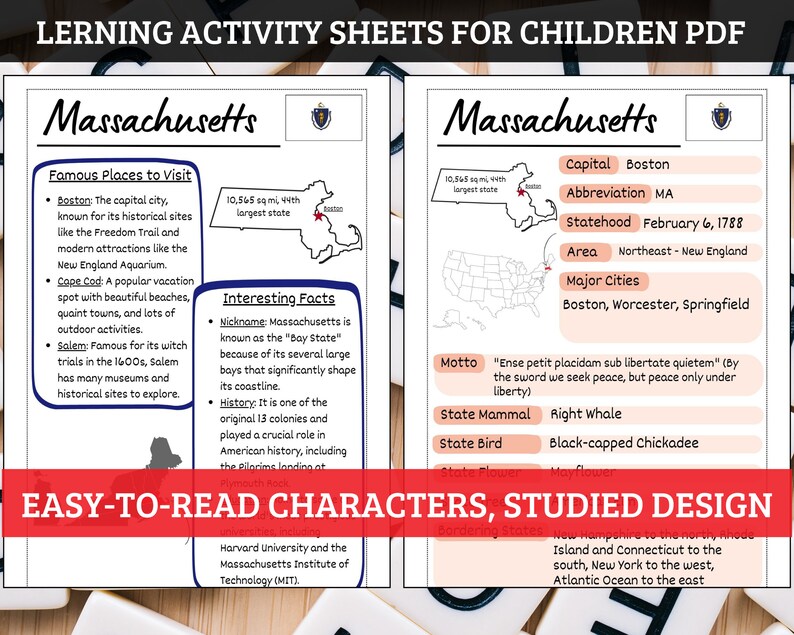 Geography United States Northeast Worksheets Teaching Study Activity ...