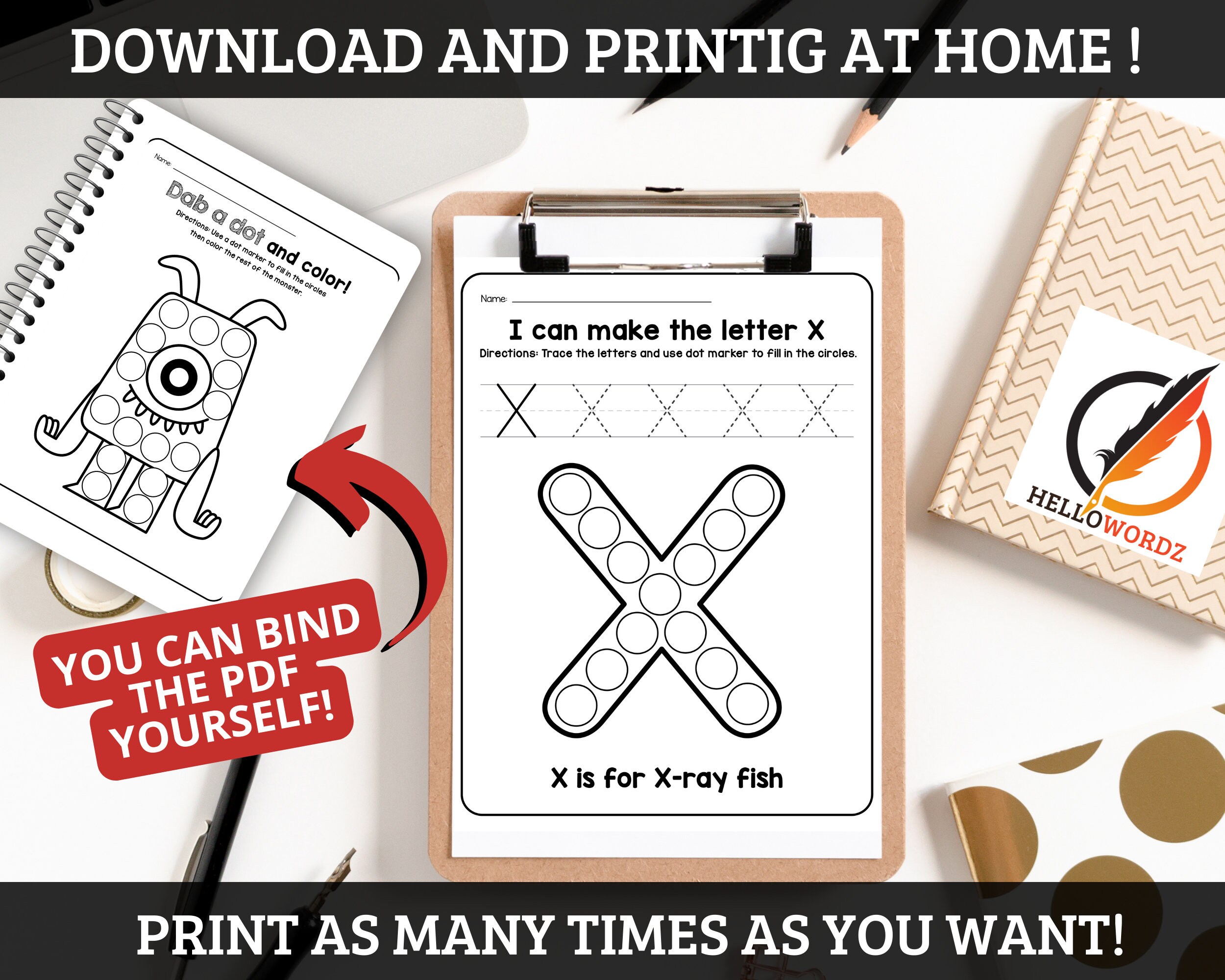 Worksheet Dot Marker Letters Coloring Alphabet Animal ABC Do a Dot ...