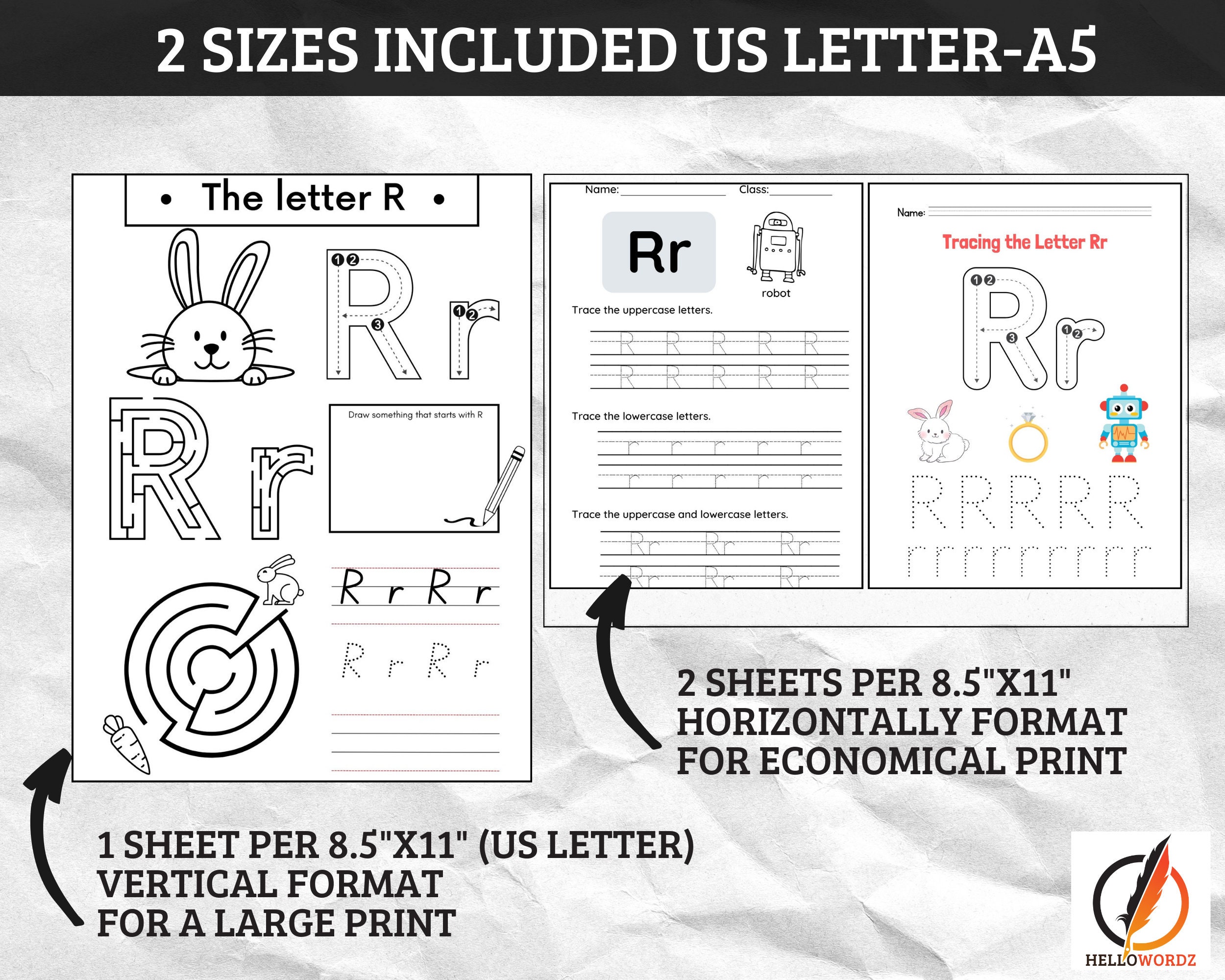 Letter R Worksheet Printable Tracing Letters of Week Pre-k Activity ...
