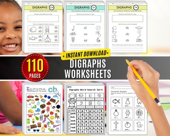 Hojas De Trabajo Sobre Combinaciones De Dígrafos