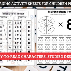 Multiplication Facts Worksheets: Skip Counting Charts (digital Download ...