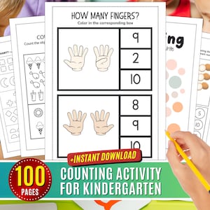 Counting Worksheet Activity for Kindergarten Counting to 10 Learning ...