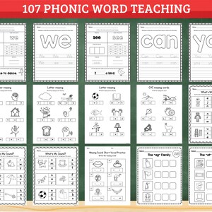 Phonic Word for Kids Teaching Worksheets Kindergarten Beginning Sounds ...