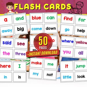 Fry Sight Words Printable Worksheets Flash Cards High-frequency ...