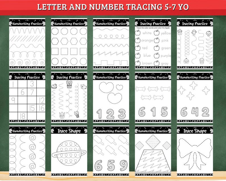 Alphabet Tracing Sheets Traceable Letter and Number Activities ...