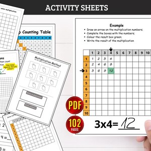Skip Counting Multiplication Facts Worksheets Practice, Times Tables ...