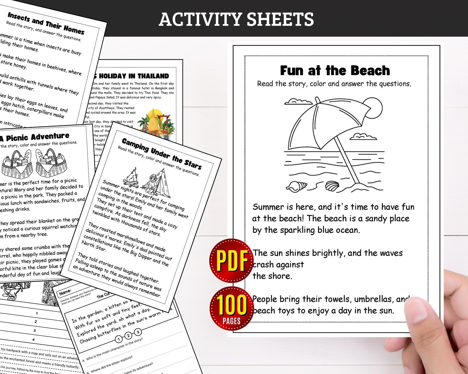 Reading Comprehension Worksheets: 2nd-3rd Grade English Activities ...