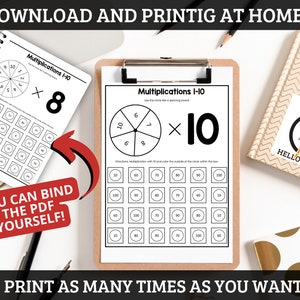 Multiplication Practice Worksheets Facts, Times Tables Practice ...