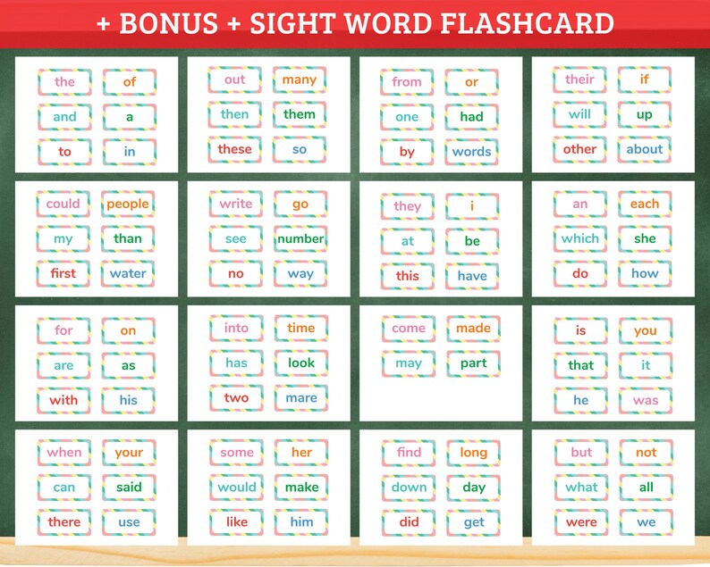 Dolch Sight Word Pre-primer Worksheets Kindergarten High Frequency Pre ...