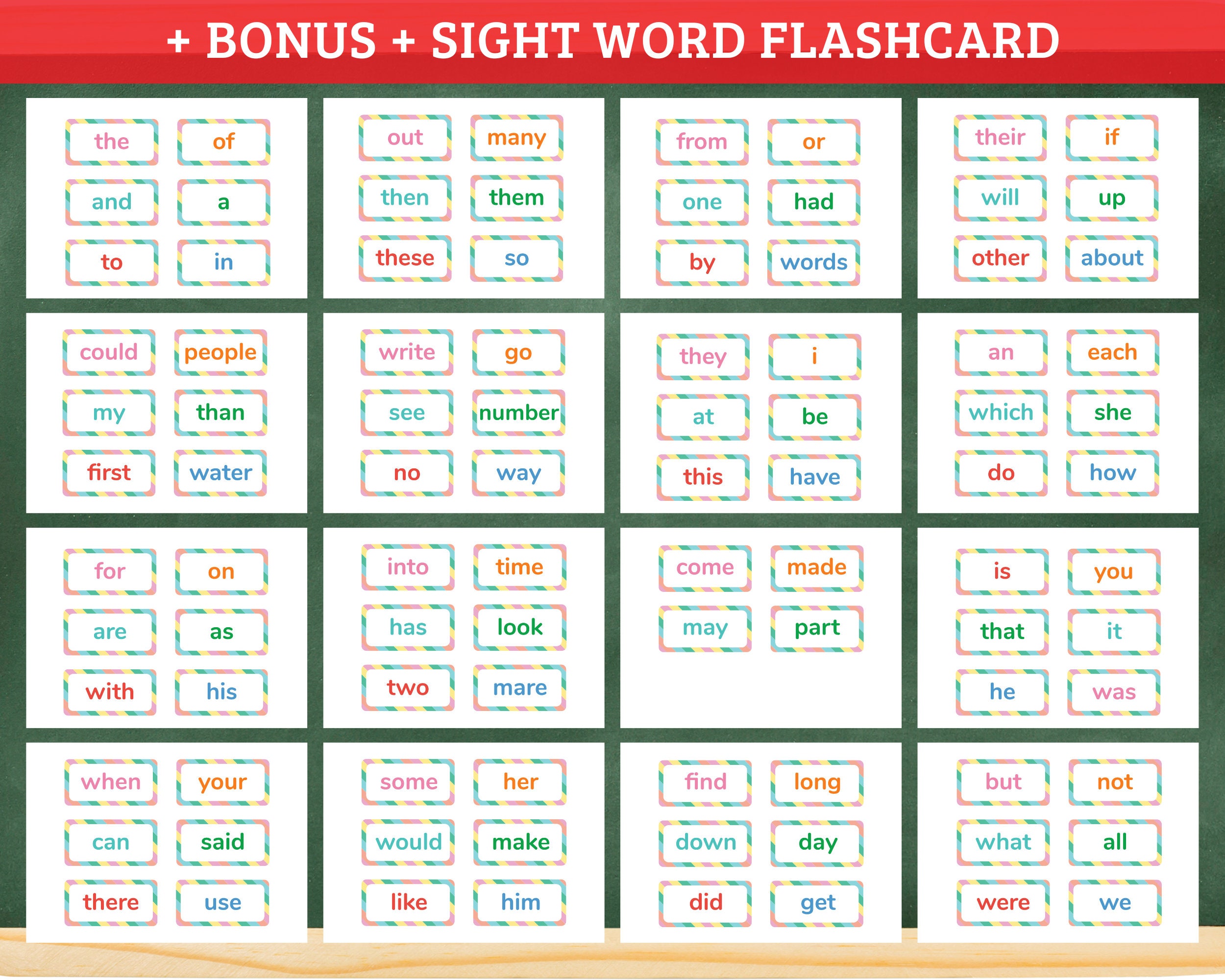 Dolch Sight Word Pre-primer Worksheets Kindergarten High Frequency Pre ...