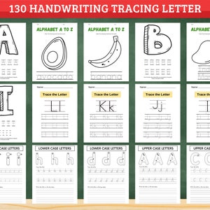 Abc Preschool Letter Alphabet Worksheets, Hundred Activity Book Tracing ...