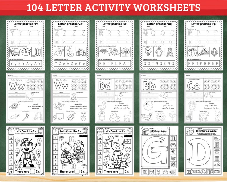 Tracing Worksheets Bundle Number Tracing Letters Activity Worksheets ...