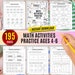Math Worksheet Kindergarten Printable Counting Exercises Practice for ...