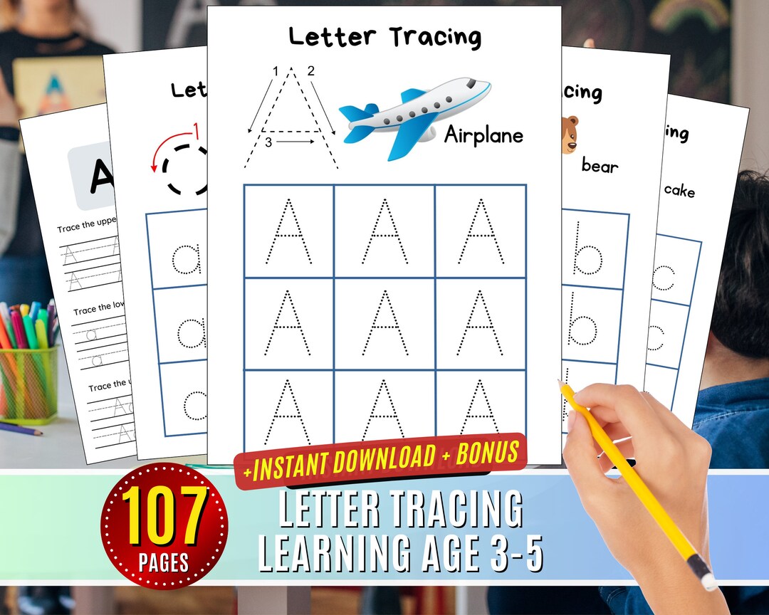 Letter Tracing Abc Worksheets Learning, Printable Tracing Alphabet ...
