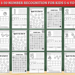 Number Recognition 1 30 Counting and Color Worksheet Learn to Count ...