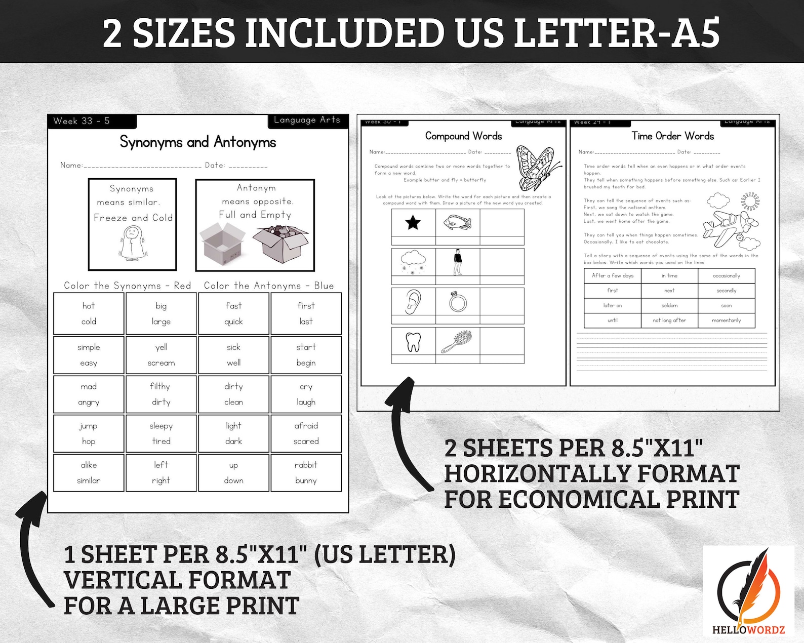 Language Arts Worksheets Activities Educational 2nd Grade Grammar ...