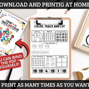 Counting 1-20 Learn to Count to 20 Worksheet Math Kindergarten, Let's ...