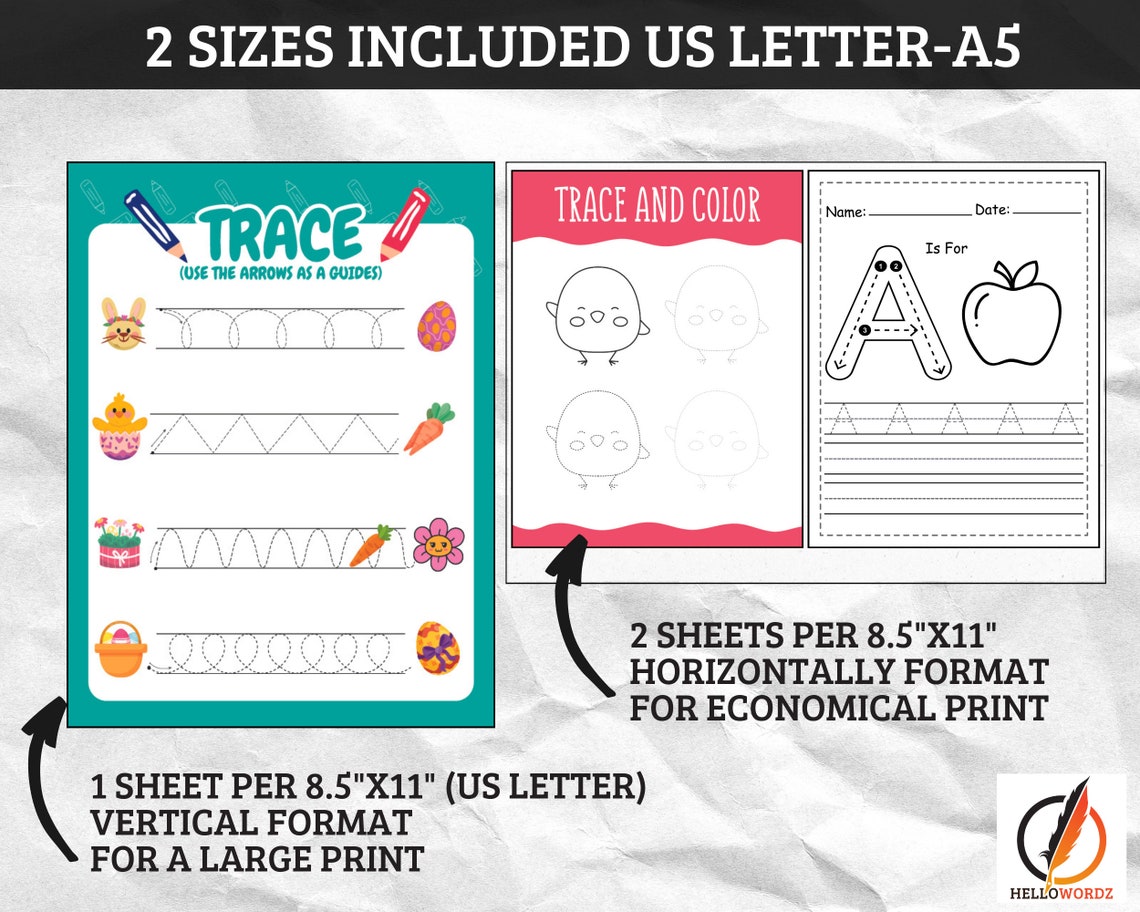 Tracing Worksheets Printable Pen Control Line Trace Shape Learning ...