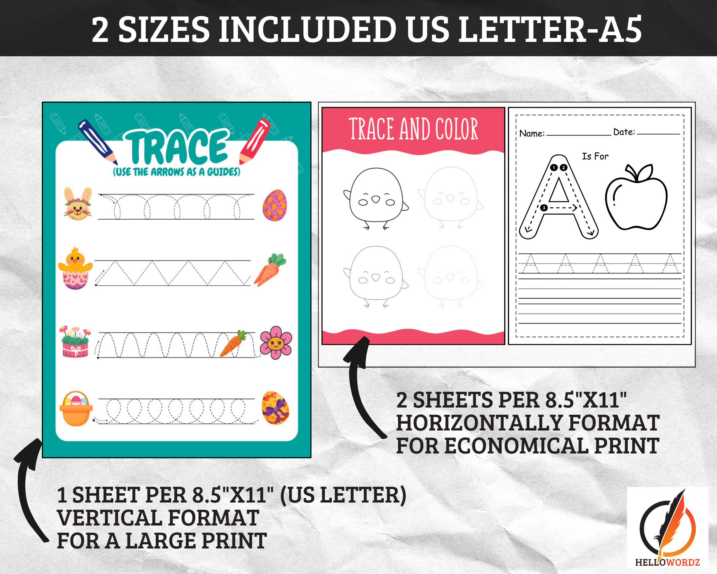 Tracing Worksheets Printable Pen Control Line Trace Shape Learning ...