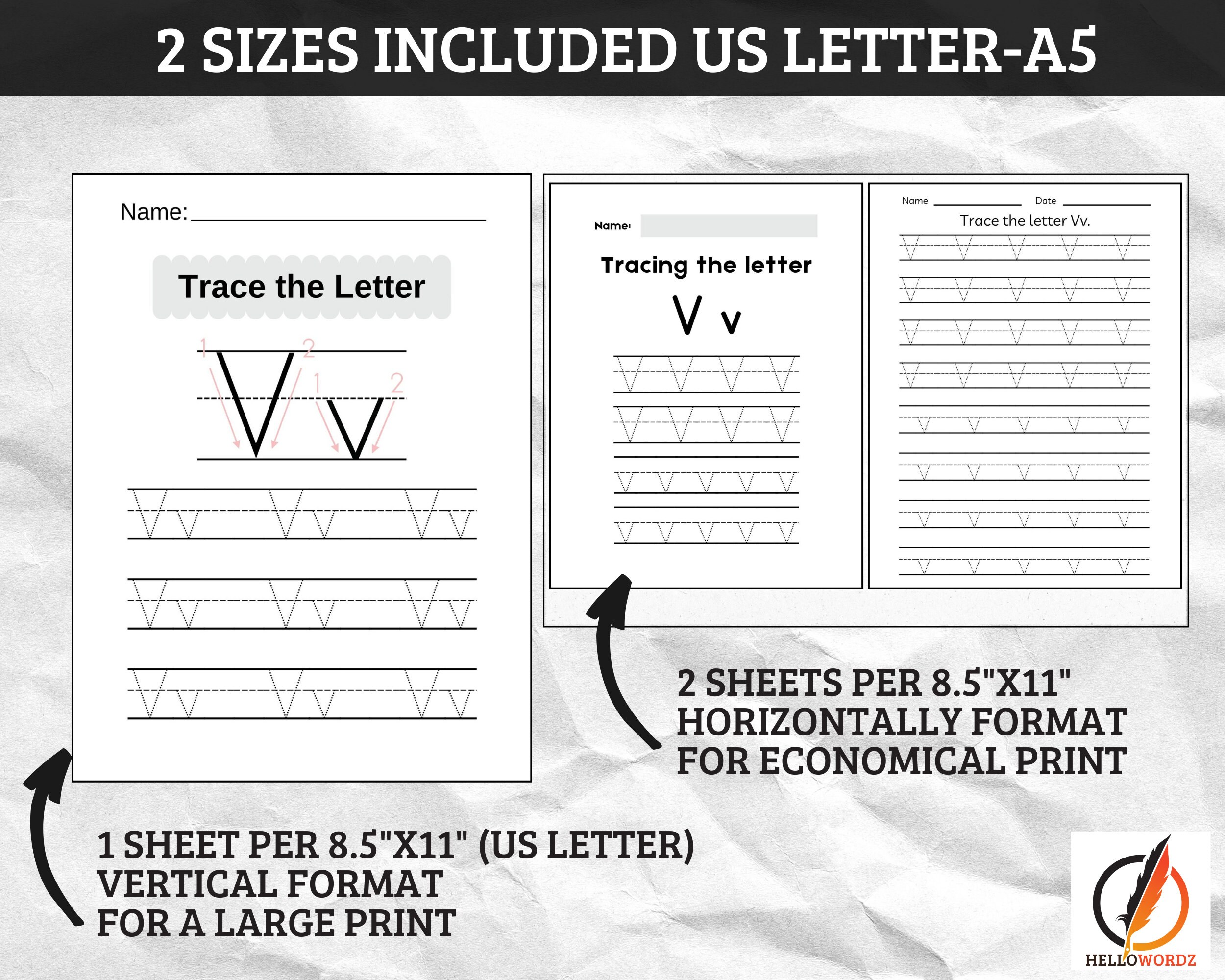 Letter Tracing Sheets Learning Letters Worksheet, Traceable Alphabet ...