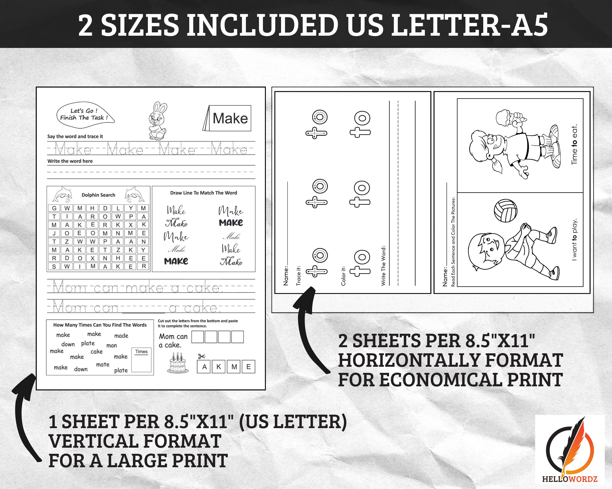 Dolch Sight Words Worksheets High Frequency Science of Reading ...