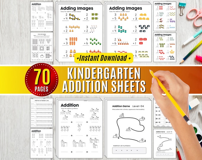 Teddy Bear Addition Cards for Sums 1-10, Preschool Addition, Preschool ...