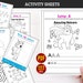 Unicorn Activity Worksheets Letter Alphabet Coloring Unicorn Number ...