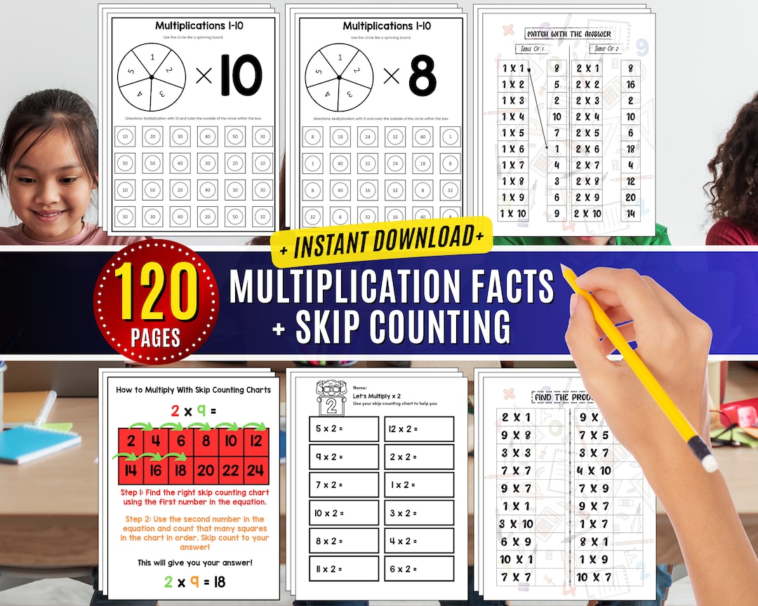 Basic Multiplication Worksheets Facts Multiply Activities ...