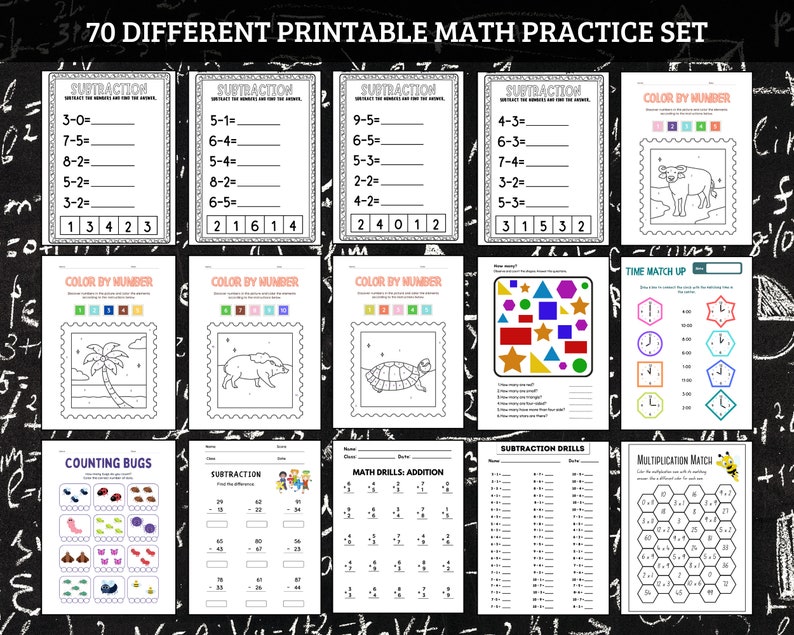 Math Worksheets for Kindergarten Printable Number Sense Activity for ...