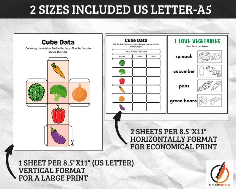 Vegetables Worksheet: Tracing, Coloring, Sorting Activities ...
