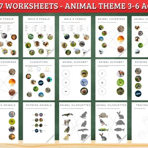 Worksheet Preschool Learning Activities, Bundle Digital Pre-k + K ...