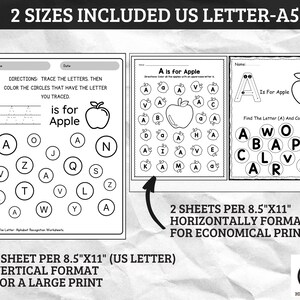 Find the Letter Alphabet Letter Search Worksheet Activity, Letter ...
