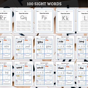 Sight Words Worksheets Let's Learn Printable Learning Alphabet ...