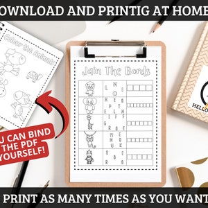 Animal Activity Alphabet Handwriting Workbook Themed Animal Coloring ...