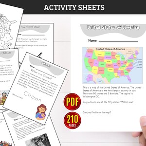American History Workbook for Kids Ages 6-8 Educational Activity ...