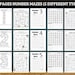 Number Mazes Preschool Math Labyrinth Game Learning Numbers Printable ...