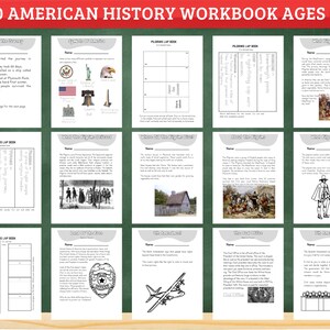 American History Workbook for Kids Ages 6-8 Educational Activity ...