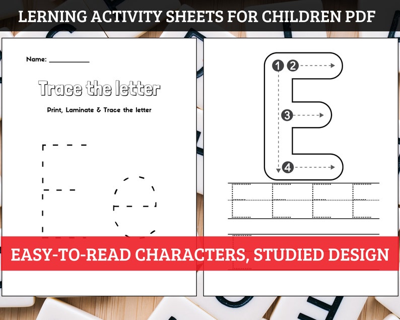 Alphabet Tracing Letters Worksheets Bundle Letter of the Week Printable ...