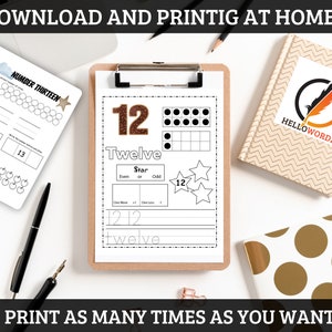 Numbers Worksheets Counting to 20 Math Kids, Learning Numbers Kids ...