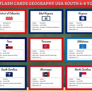 US South Geography Workbook: Elementary Learning Activity (digital ...