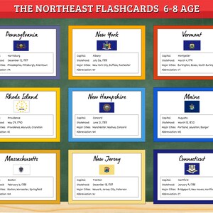 Geography United States Northeast Worksheets Teaching Study Activity ...