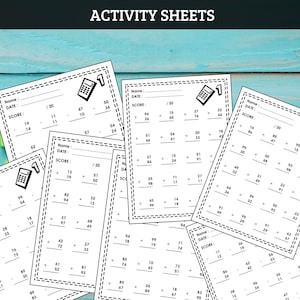 99 Addition and Subtraction Worksheets 2 Digit Printable Math ...