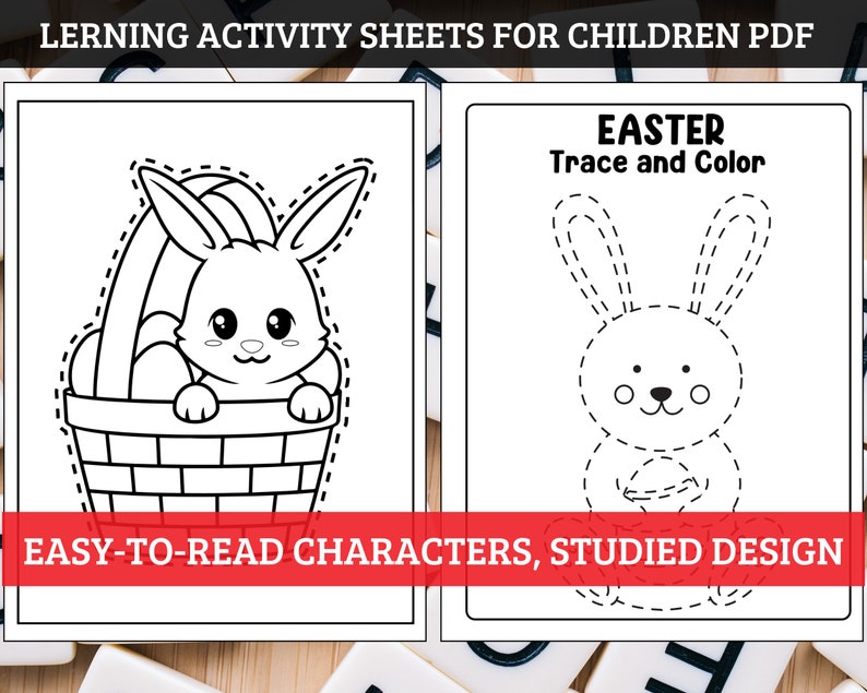 Easter Activity Book Coloring Pages Worksheets, Easter Activities for ...